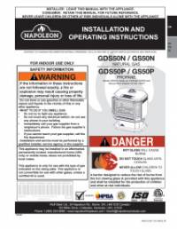 Napoleon Havelock Gas Stove - Napoleon Model #GDS50 - Gas Heat
