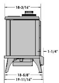 Kingsman FDV200S Freestanding Direct Vent Gas Stove – Fireplacepro