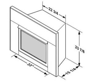 Monessen VFI33 Solstice 33 Vent Free Gas Insert – Fireplacepro
