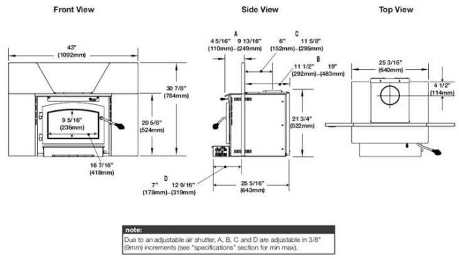 Timberwolf Economizer Wood Fireplace Insert EPI22-1 – Fireplacepro